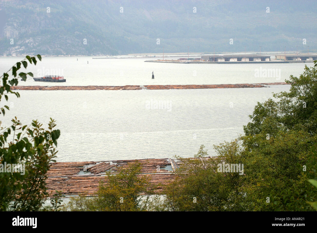 LOGGING on the Pacific coast, British Columbia, Canada Stock Photo - Alamy