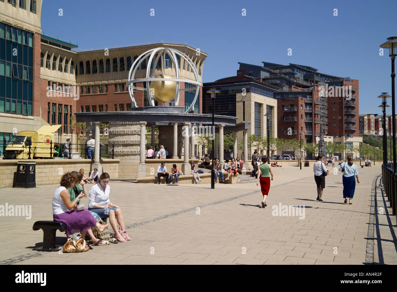 Quayside riverside [Newcastle upon Tyne] England Stock Photo - Alamy