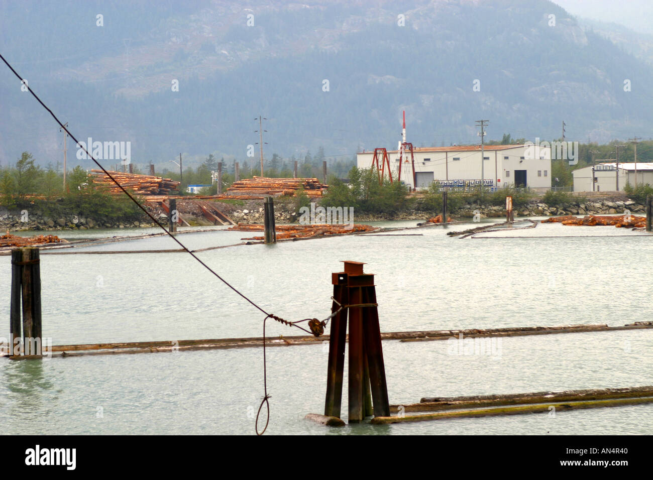 LOGGING on the Pacific coast, British Columbia, Canada Stock Photo - Alamy