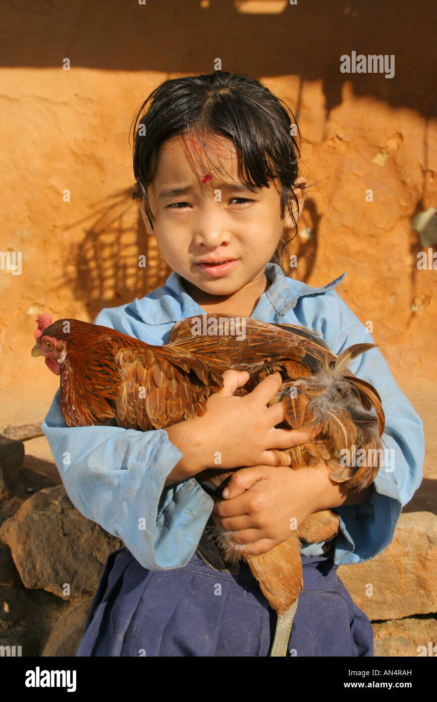 [School girl Kagati Gaun Nuwakot Nepal] Stock Photo - Alamy