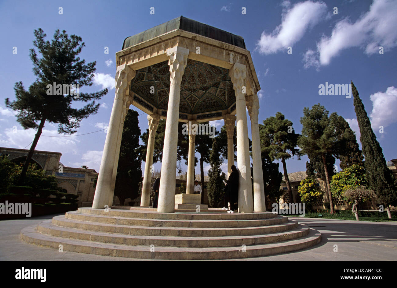 Visitors at the Tomb of Hafez in Shiraz Iran Stock Photo - Alamy