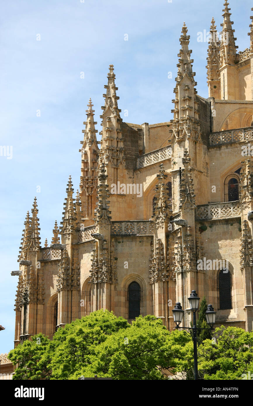 Spanish gothic cathedral details Stock Photo - Alamy