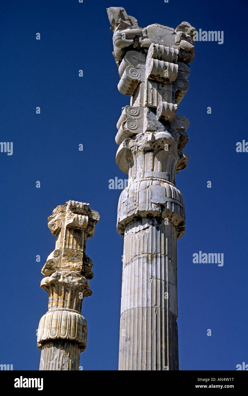 Ruins of Persepolis the ancient capital city of the Persian Empire ...