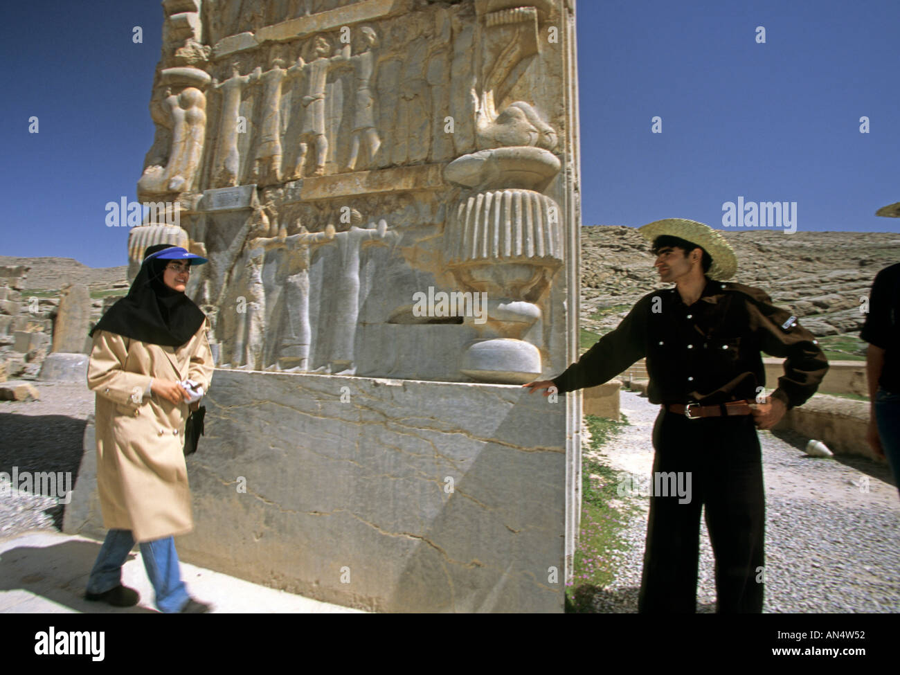 Ruins of Persepolis, ancient capital city, Persian Empire, Iran Stock ...