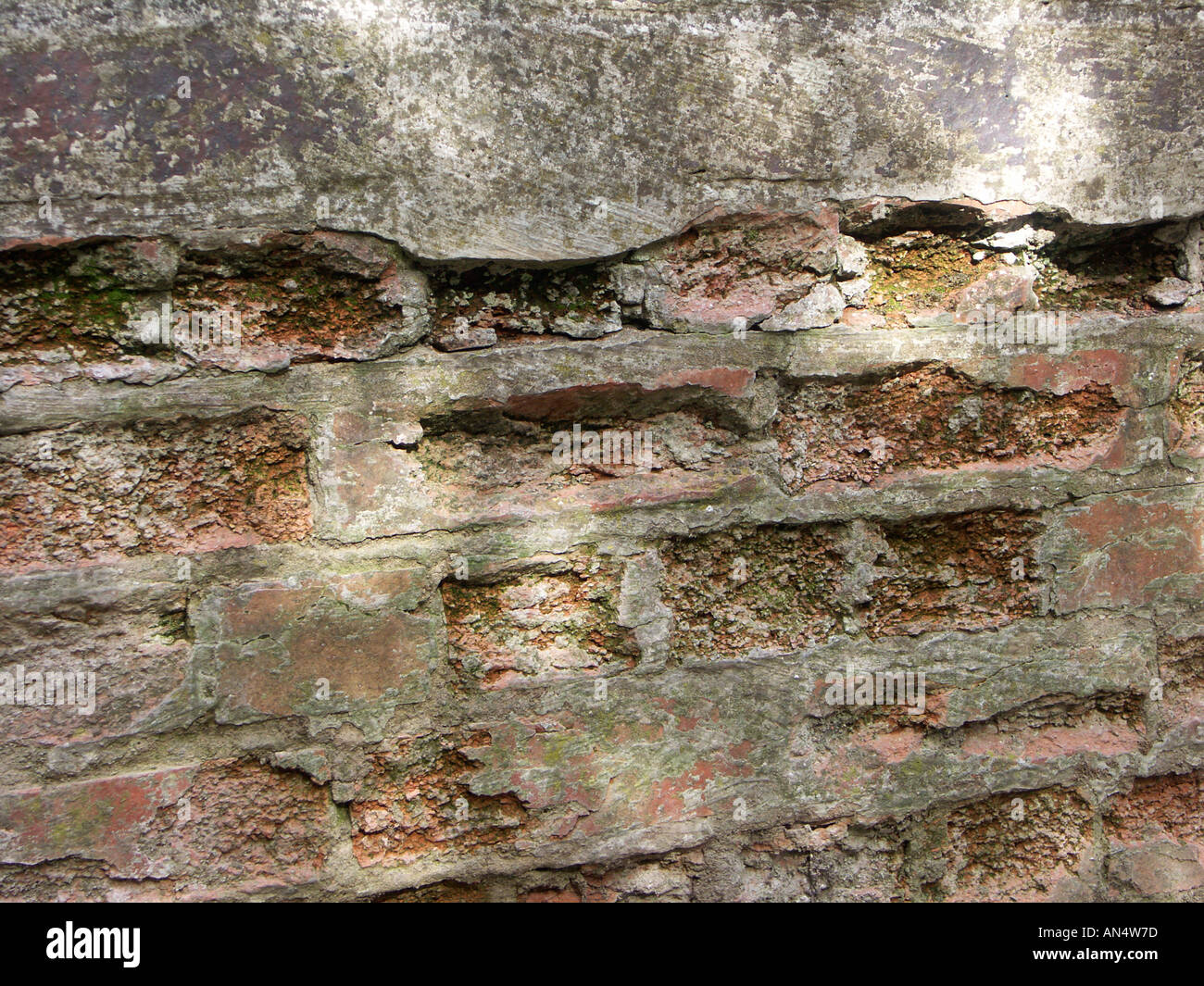 Badly decayed brickwork on a canal bridge Stock Photo - Alamy