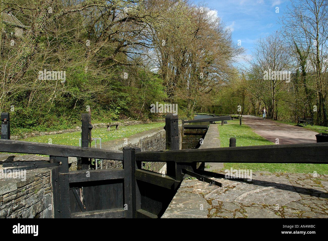 Canal Gate Resolven Neath South Wales Stock Photo - Alamy