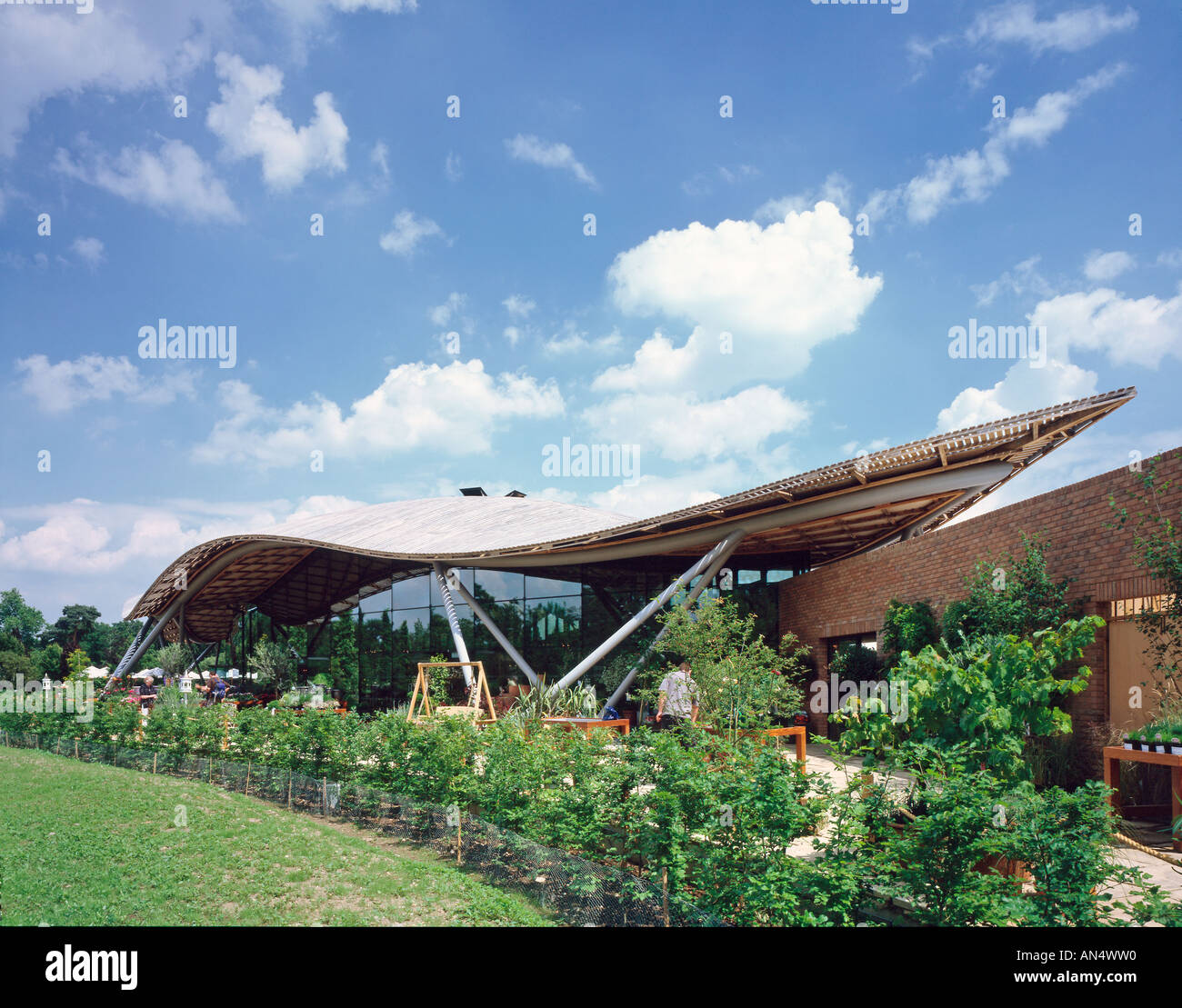 The Savill Building, Windsor Great Park, Surrey, 2006. Patio and ...