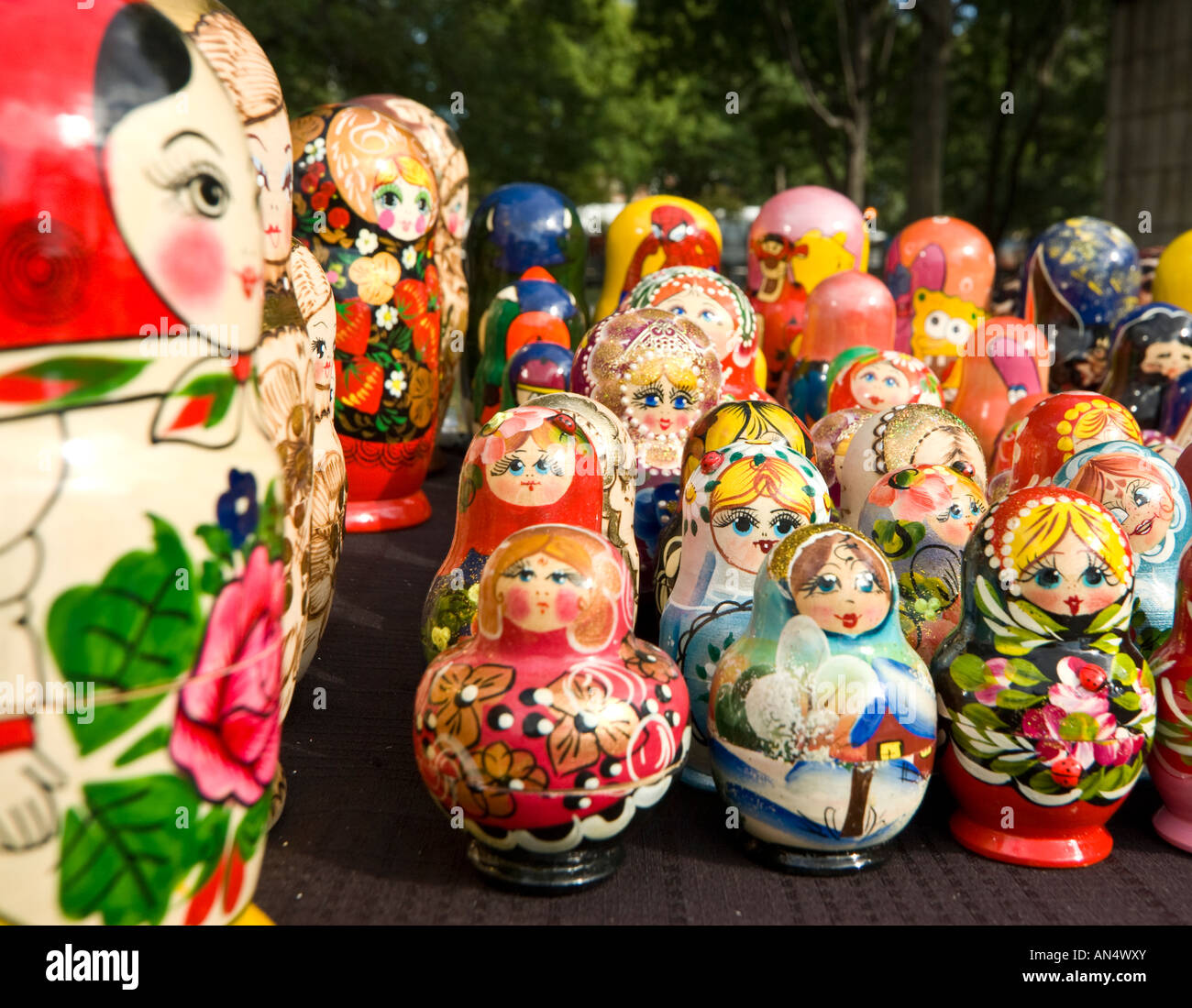 Russian nesting dolls, matrioshka Stock Photo - Alamy