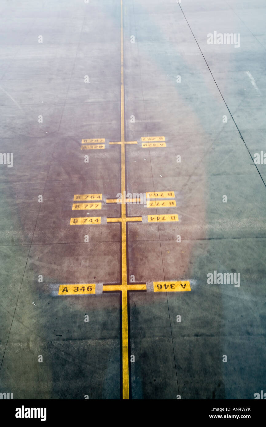 Signals on a landing strip Stock Photo - Alamy