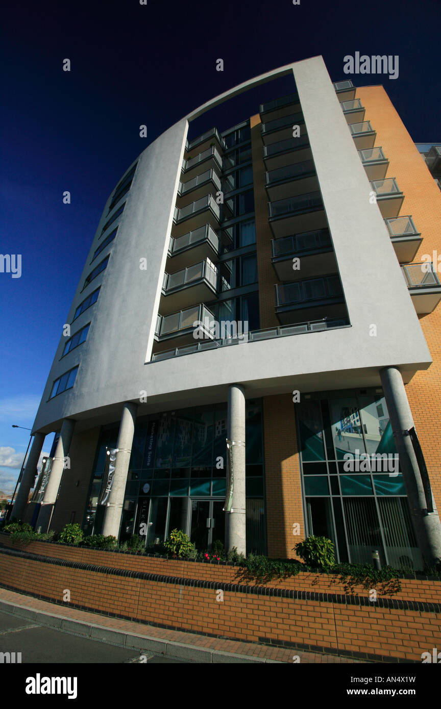 Wide-angle shot of a new property development in Lewisham, near ...