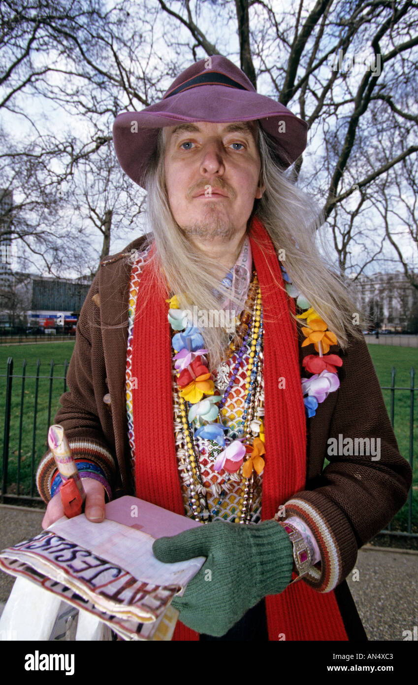 Devout Christian on street, London, England, UK Stock Photo - Alamy