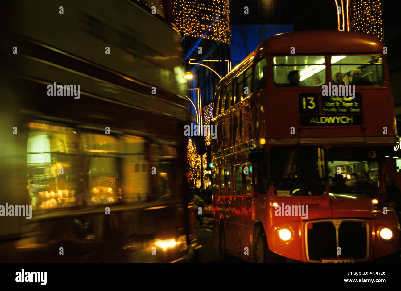 A scene of the iconic London bus Stock Photo - Alamy