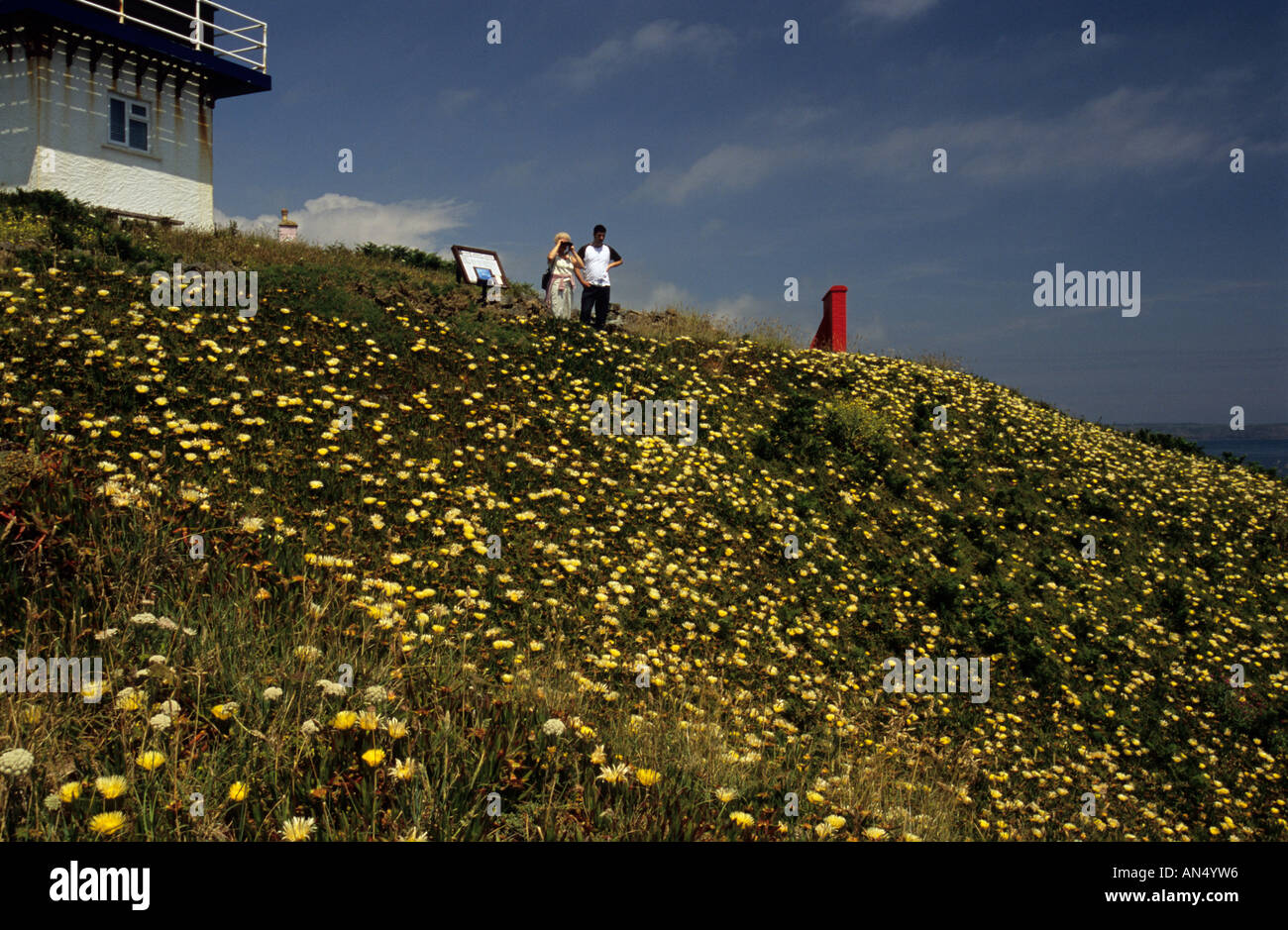 Bass Point Coastwatch Station Lizard Peninsula Cornwall England Stock ...
