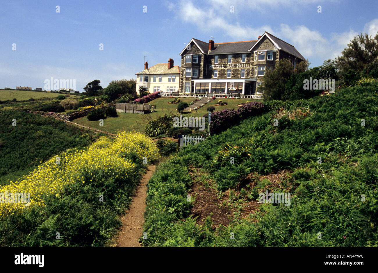 Housel Bay Lizard Peninsula Cornwall England UK Stock Photo - Alamy
