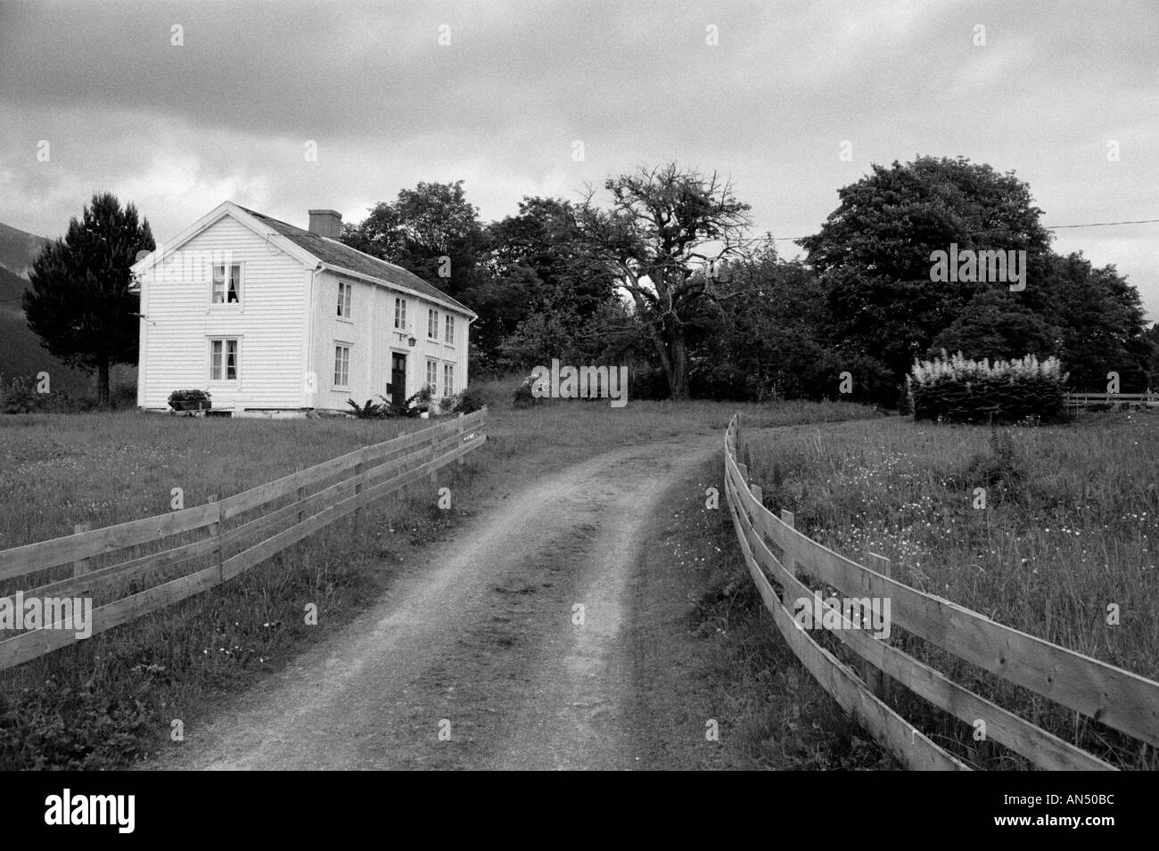 Wooden house in Andalsnes, Norway Stock Photo - Alamy