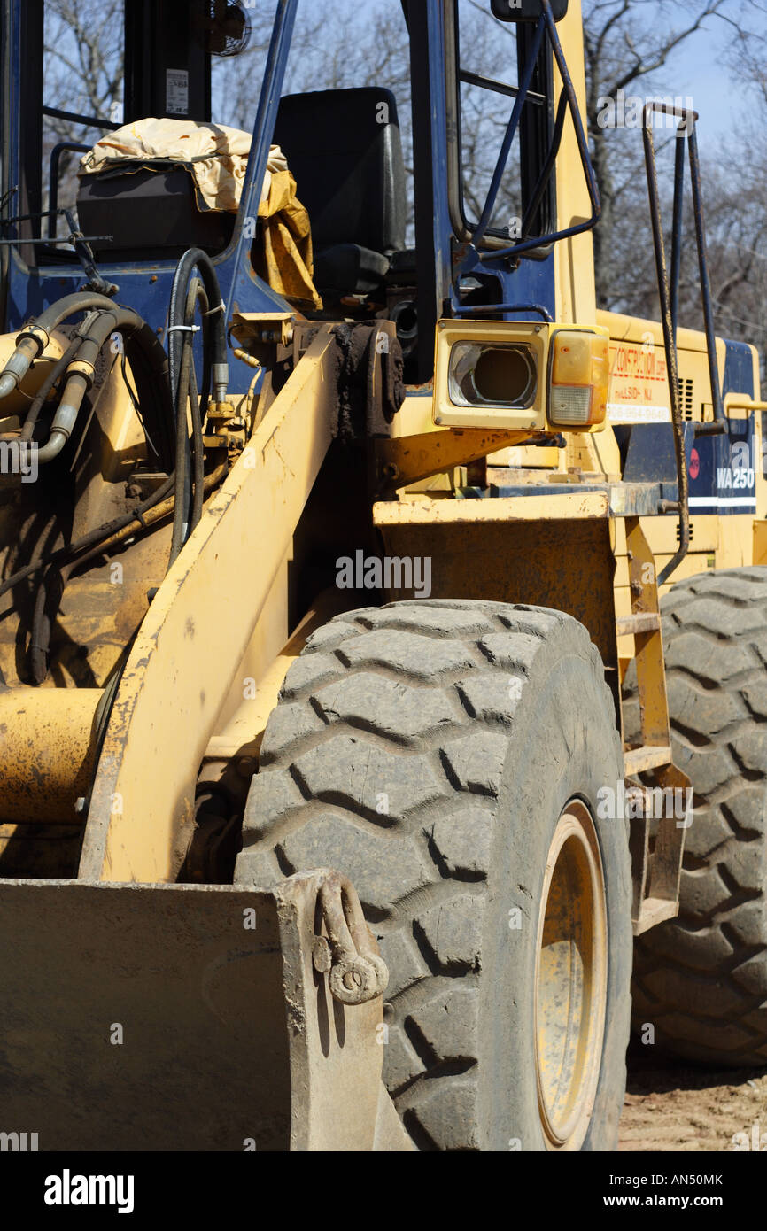 Close up of a bulldozer in a construction zone Stock Photo - Alamy