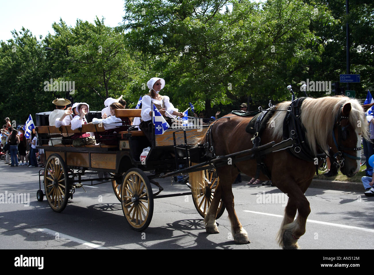 Horse and carriage in Parade Stock Photo - Alamy