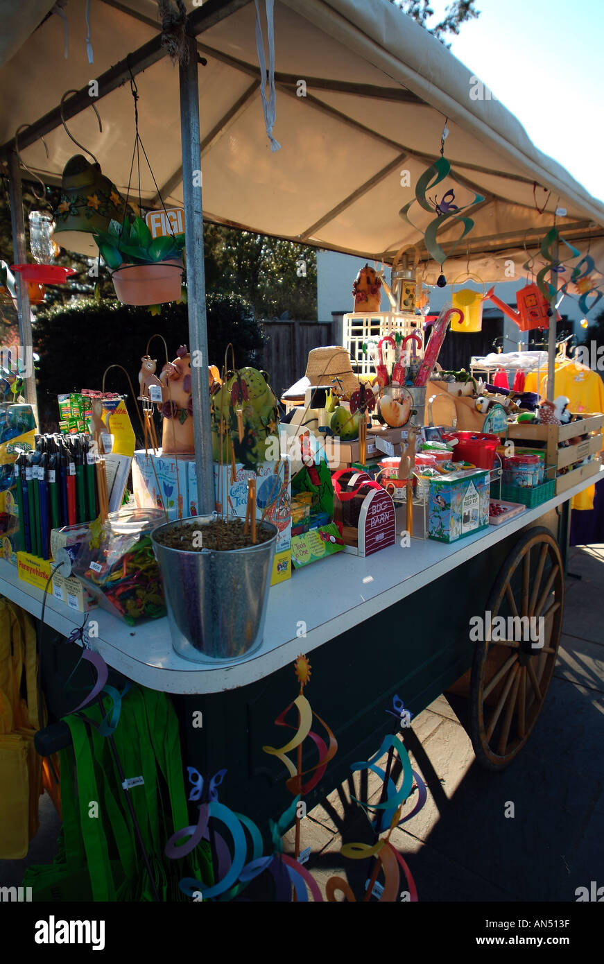 Toys booth in the Dallas arboretum Stock Photo - Alamy