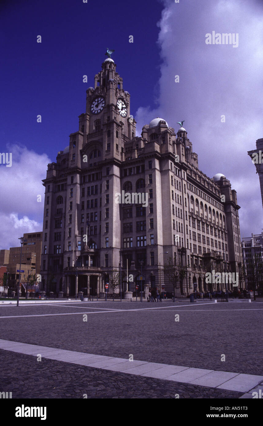 The Royal Liver Building Liverpool in the United Kingdom taken from the ...