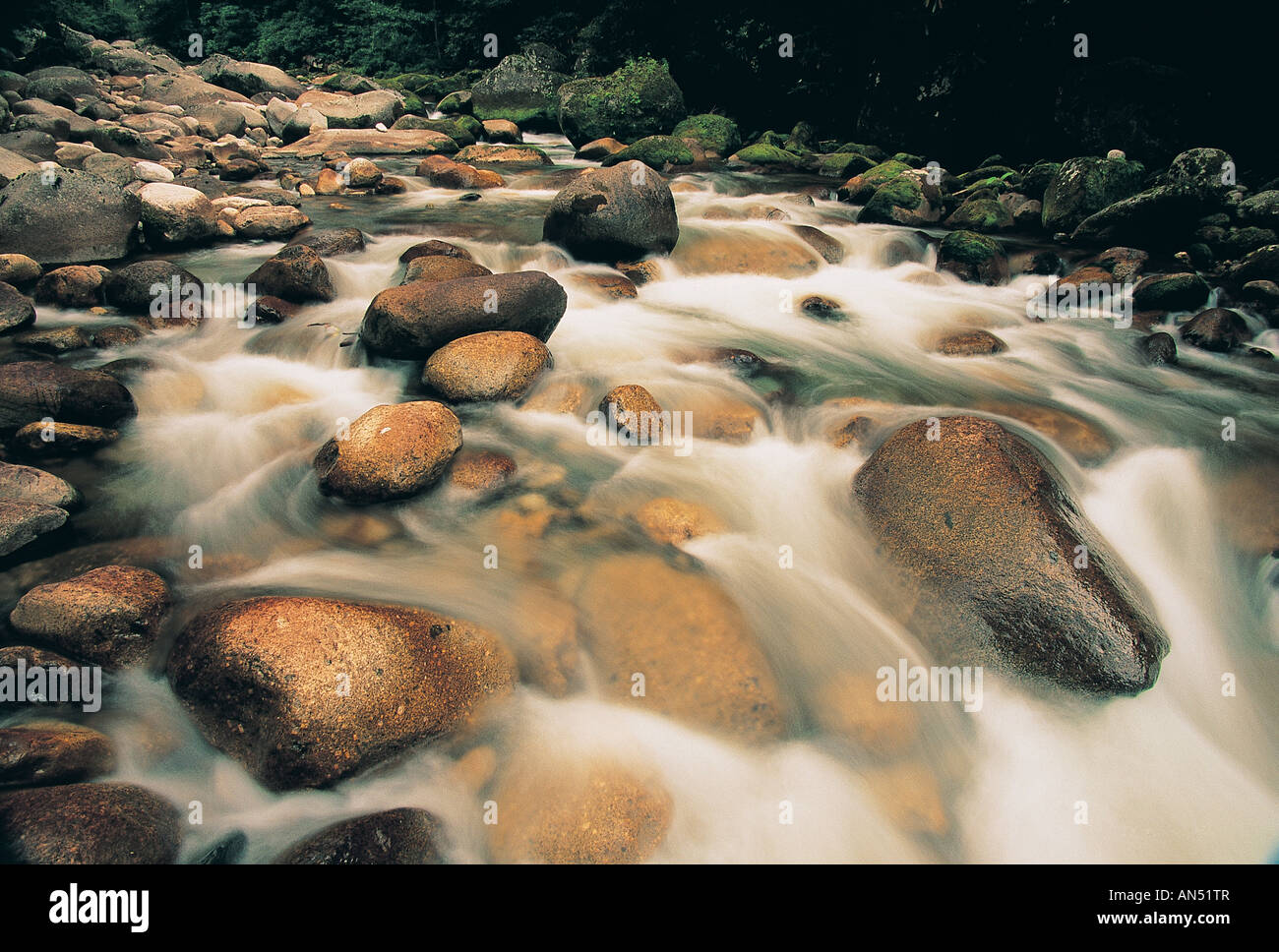 Stream and boulder rocks Stock Photo - Alamy