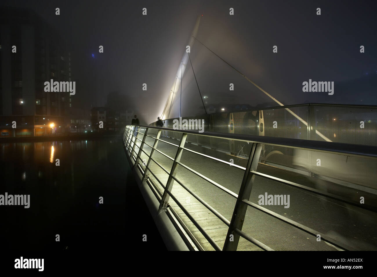 Wilkinson Bridge in Canary Wharf in Docklands London United Kingdom ...