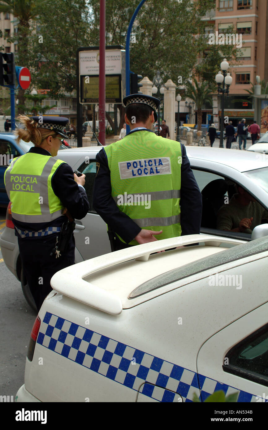 Local Municipal police Officers in Alicante Spain Espana Costa Blanca ...