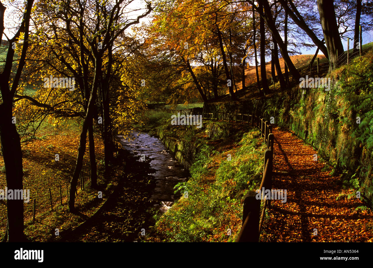 River Colne, Hey Green, Marsden, West Yorkshire, England, UK Stock ...
