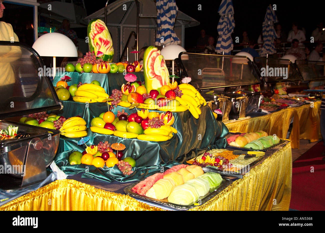 Fruit buffet on board the cruise ship Norwegian Sea Stock Photo - Alamy