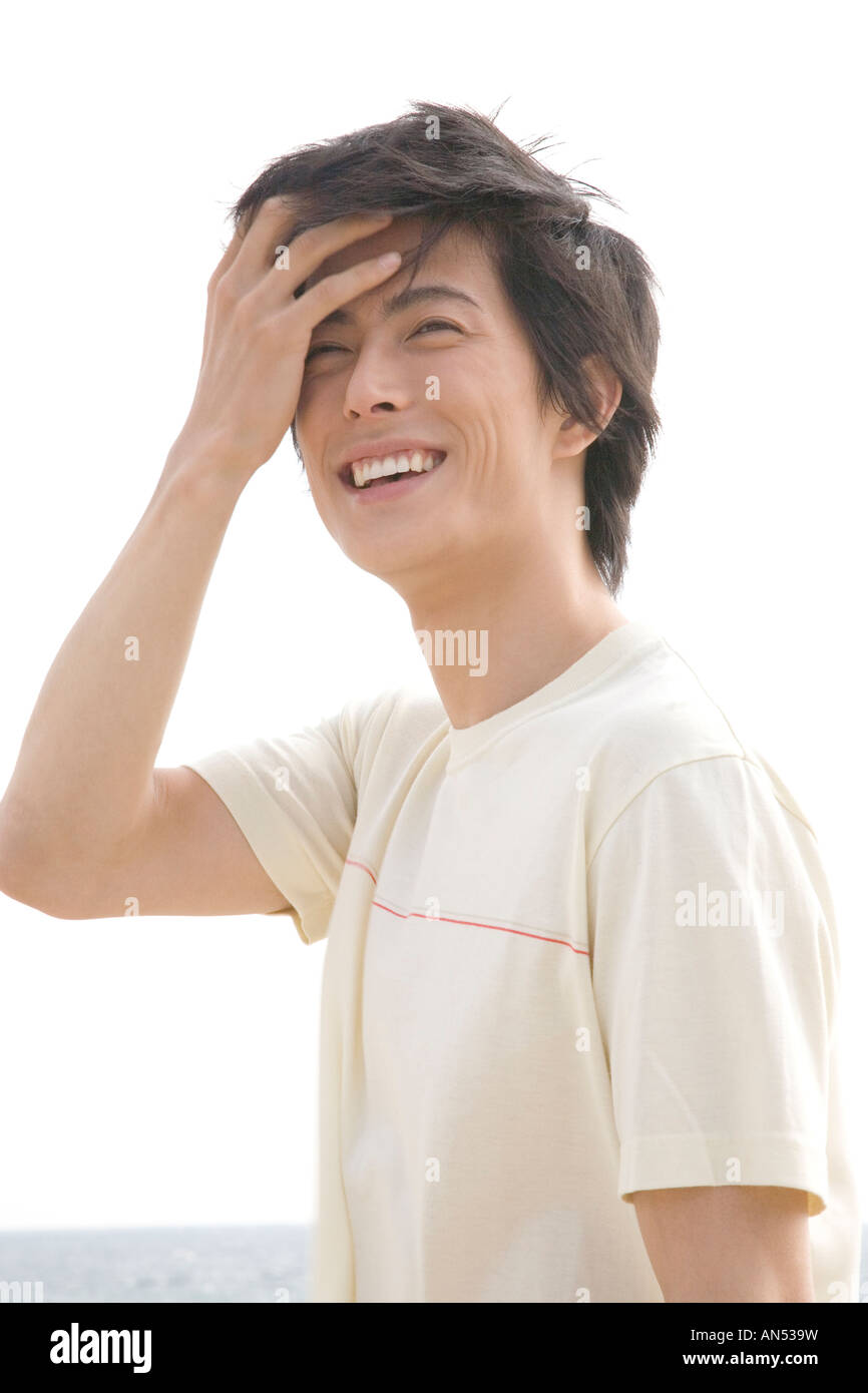 Portrait of Japanese man Stock Photo - Alamy