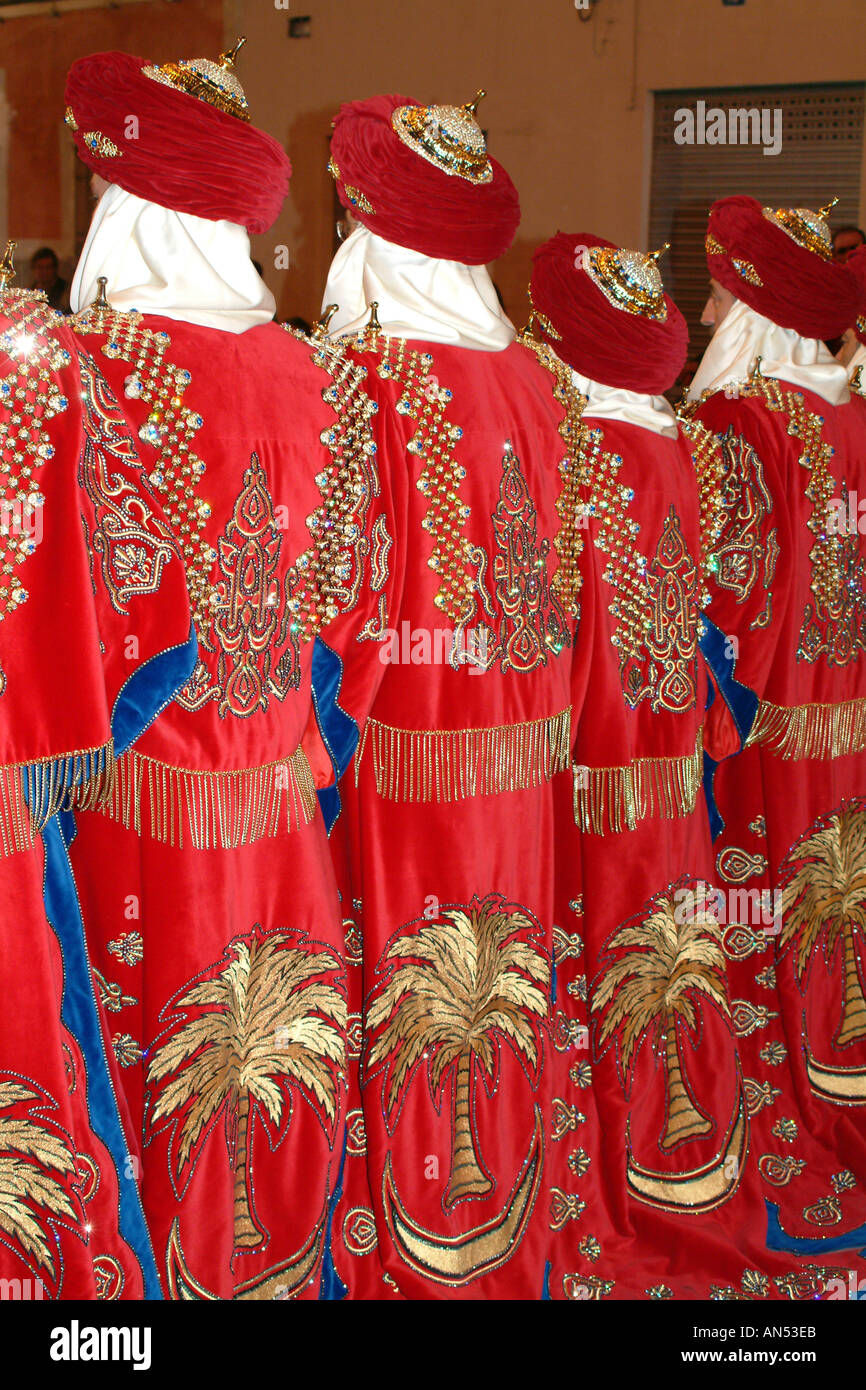Spain Moors and Christians Fiesta in Villafranquesa Spain ...