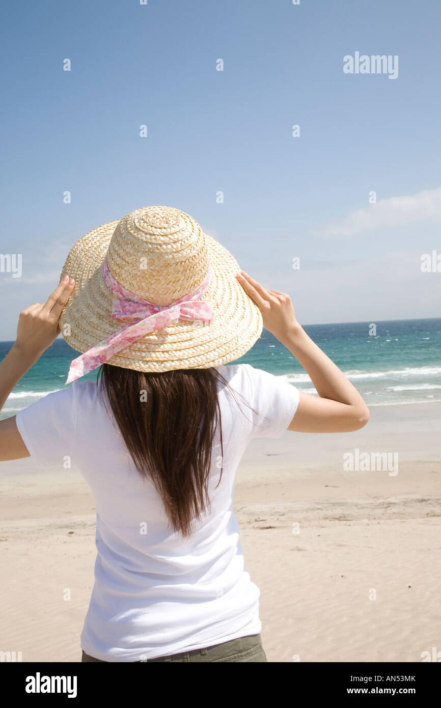 Back figure of Japanese woman Stock Photo - Alamy