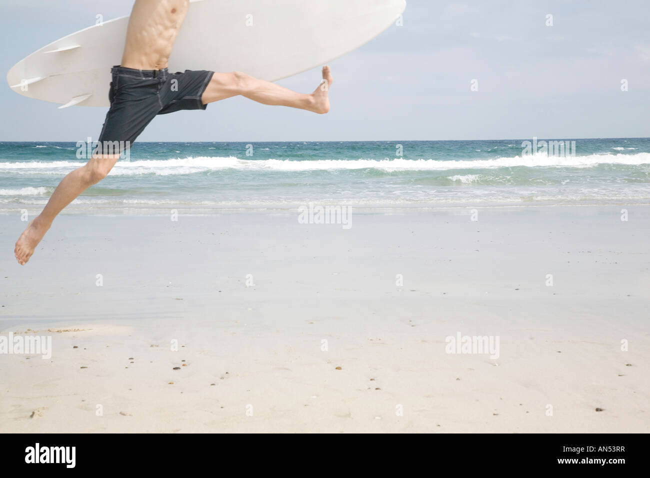 Japanese man jumping Stock Photo - Alamy