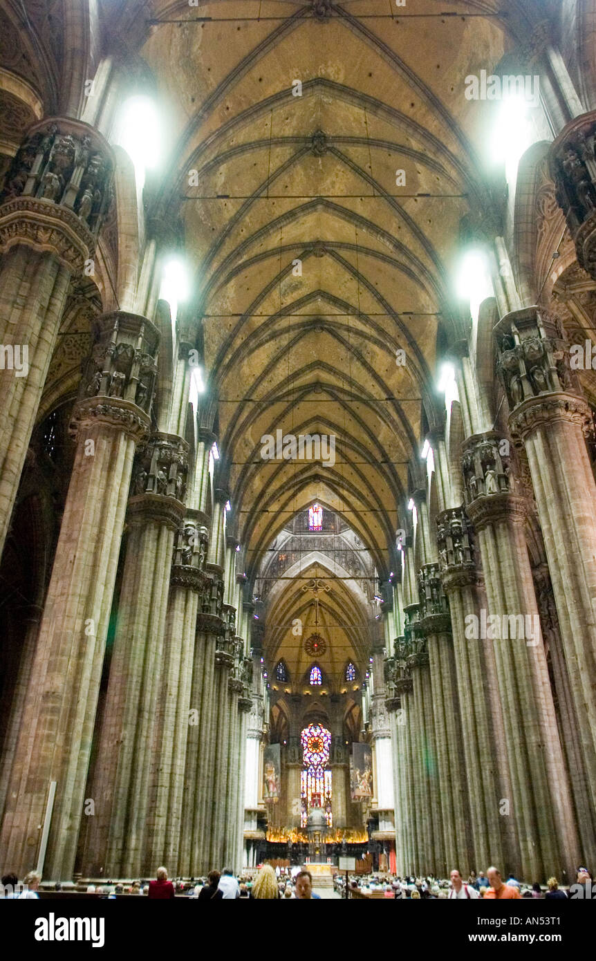 interior of milan s duomo cathedral Stock Photo - Alamy