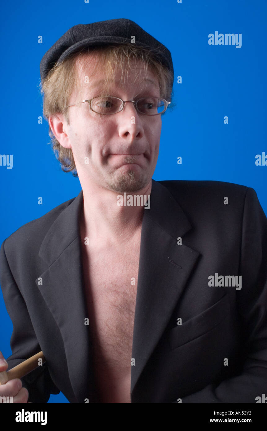 Portrait old man pulling face hi-res stock photography and images - Alamy