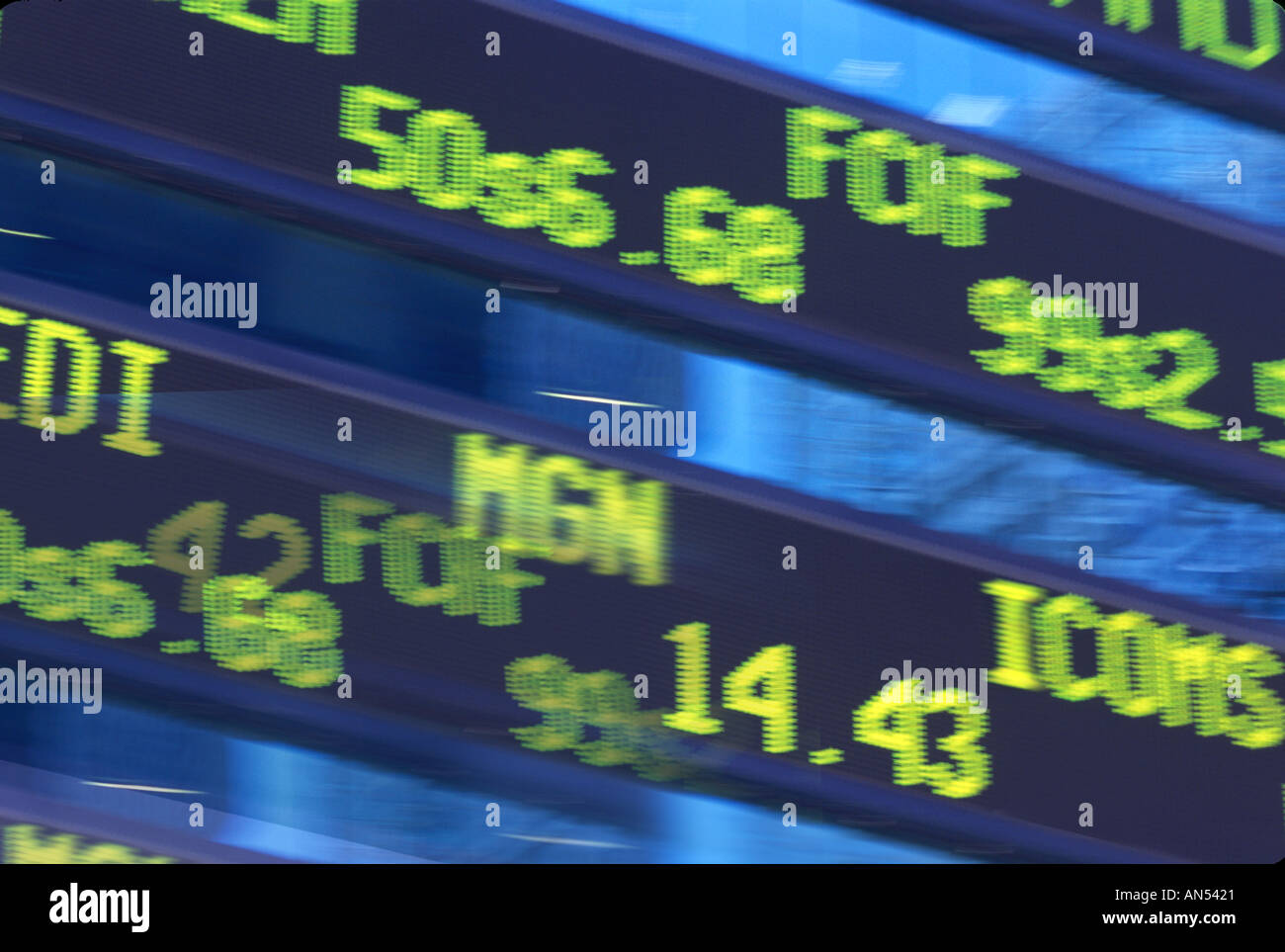 Stock market board hi-res stock photography and images - Alamy