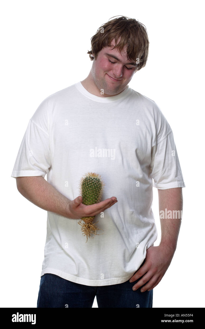 Man holding young plant with roots hi-res stock photography and images ...