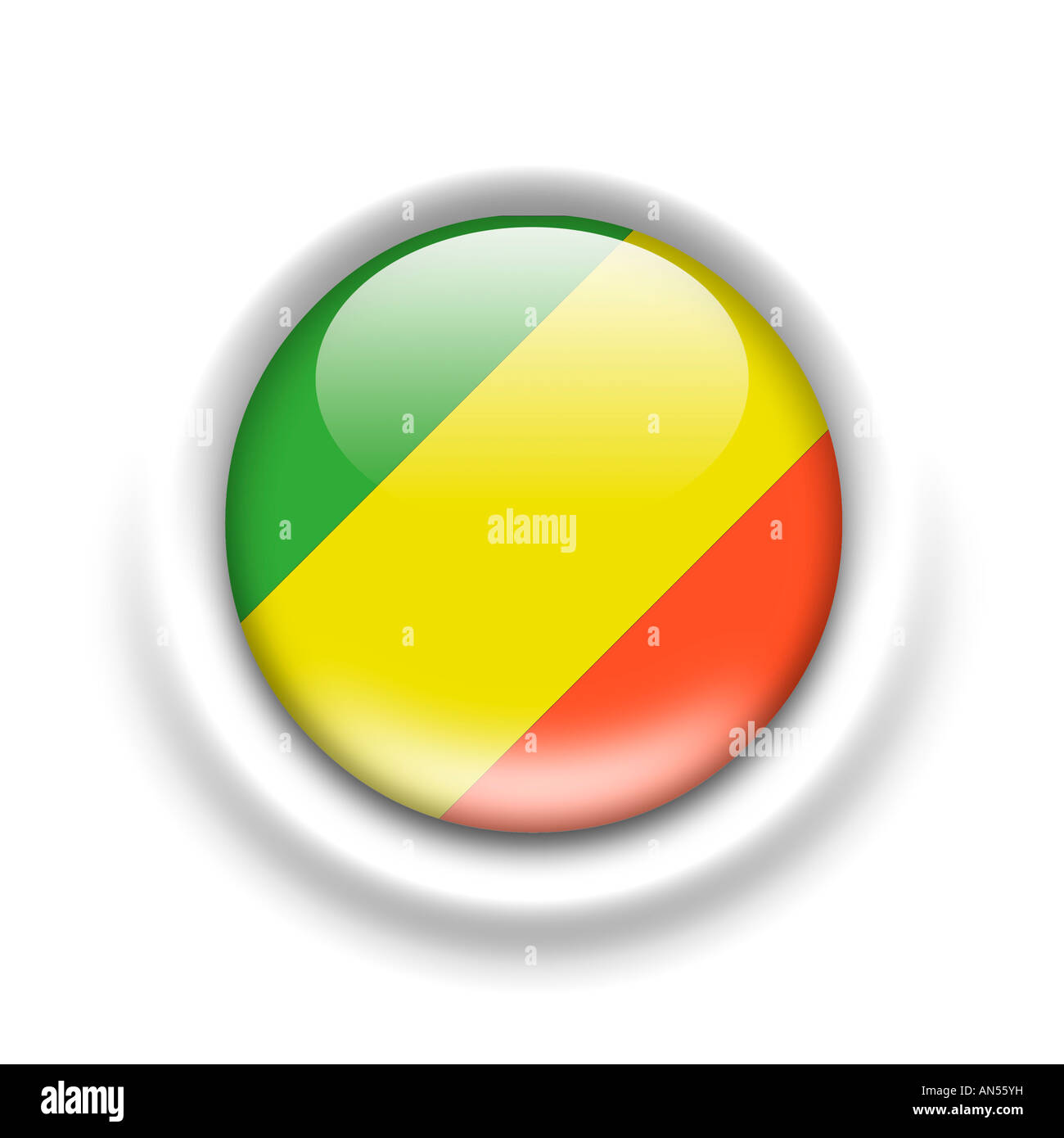 Flag of Congo Brazzaville Stock Photo - Alamy