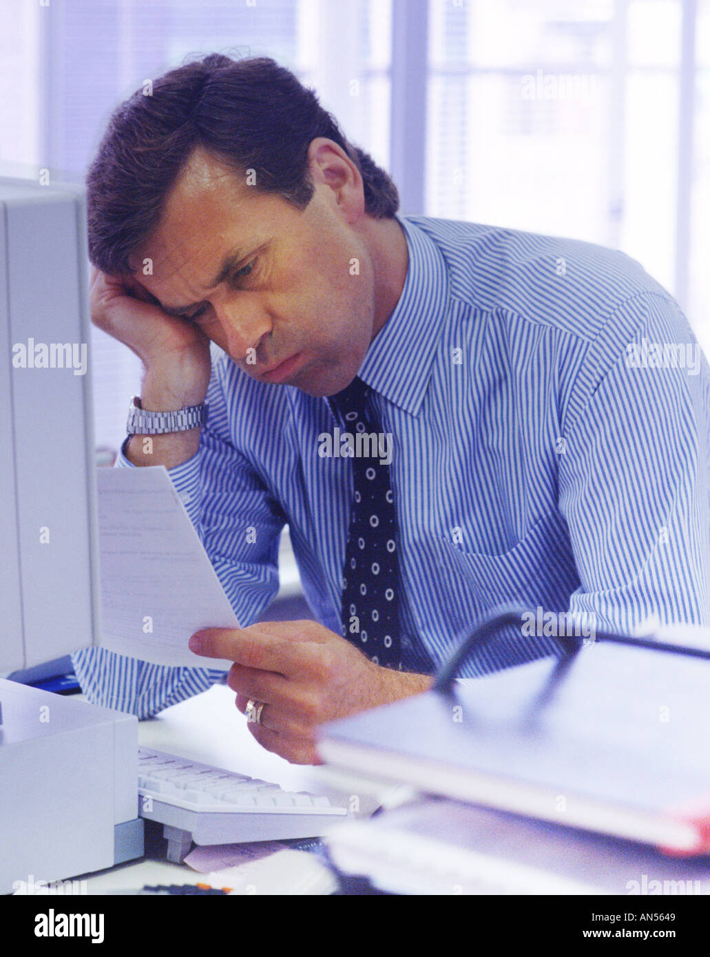 stress at work Stock Photo - Alamy