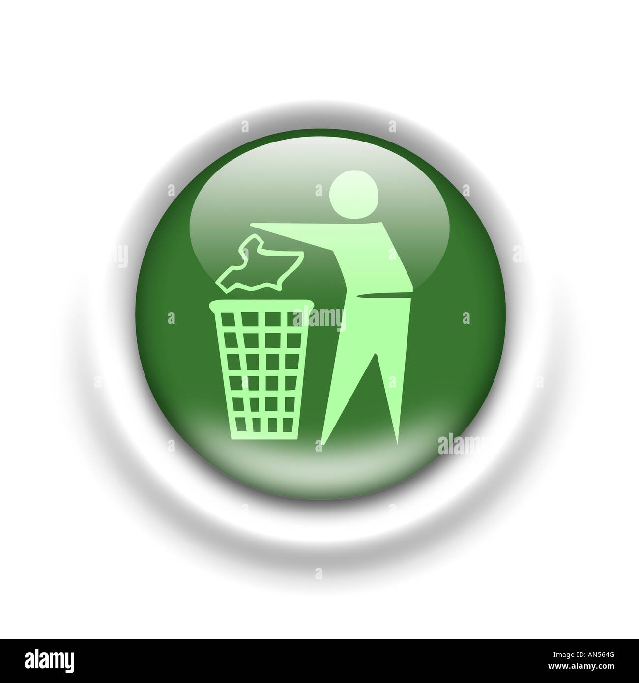 Dustbin symbol Stock Photo - Alamy