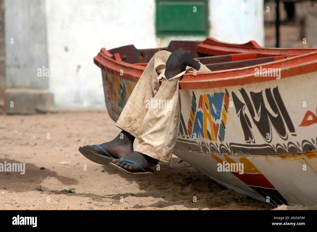 Gambian fishing boat hi-res stock photography and images - Alamy