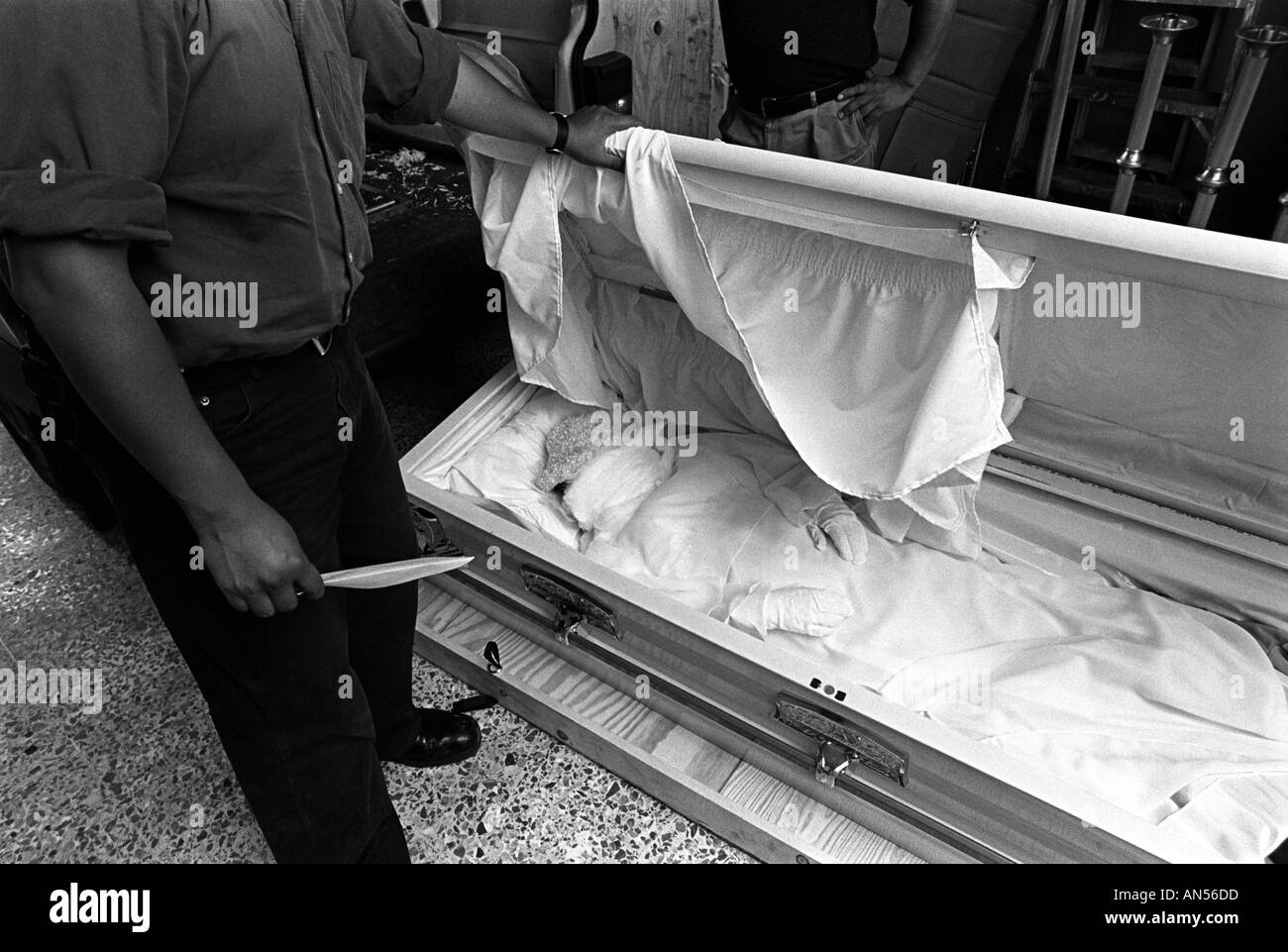 A Mexican national after her return to Mexico by plane shown in her ...