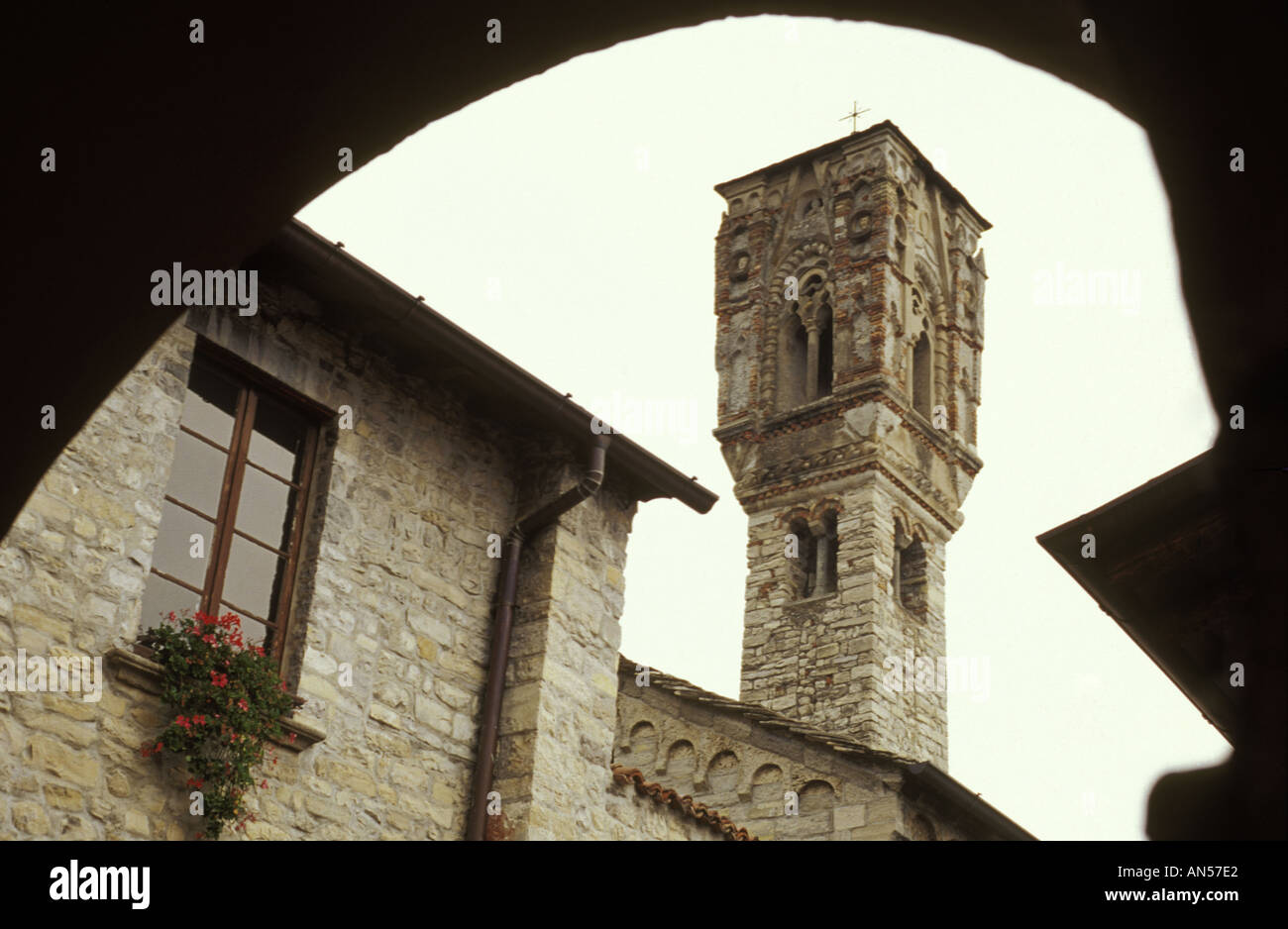 Ancient Church at Lake Como Italia Stock Photo - Alamy