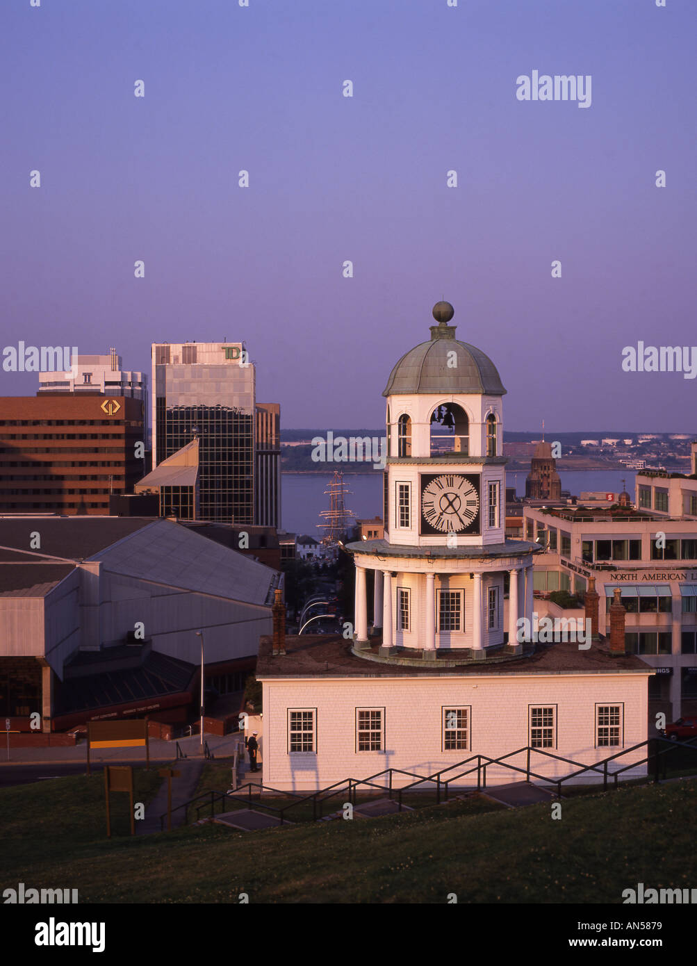 Canada Nova Scotia Halifax Clock Tower Stock Photo - Alamy