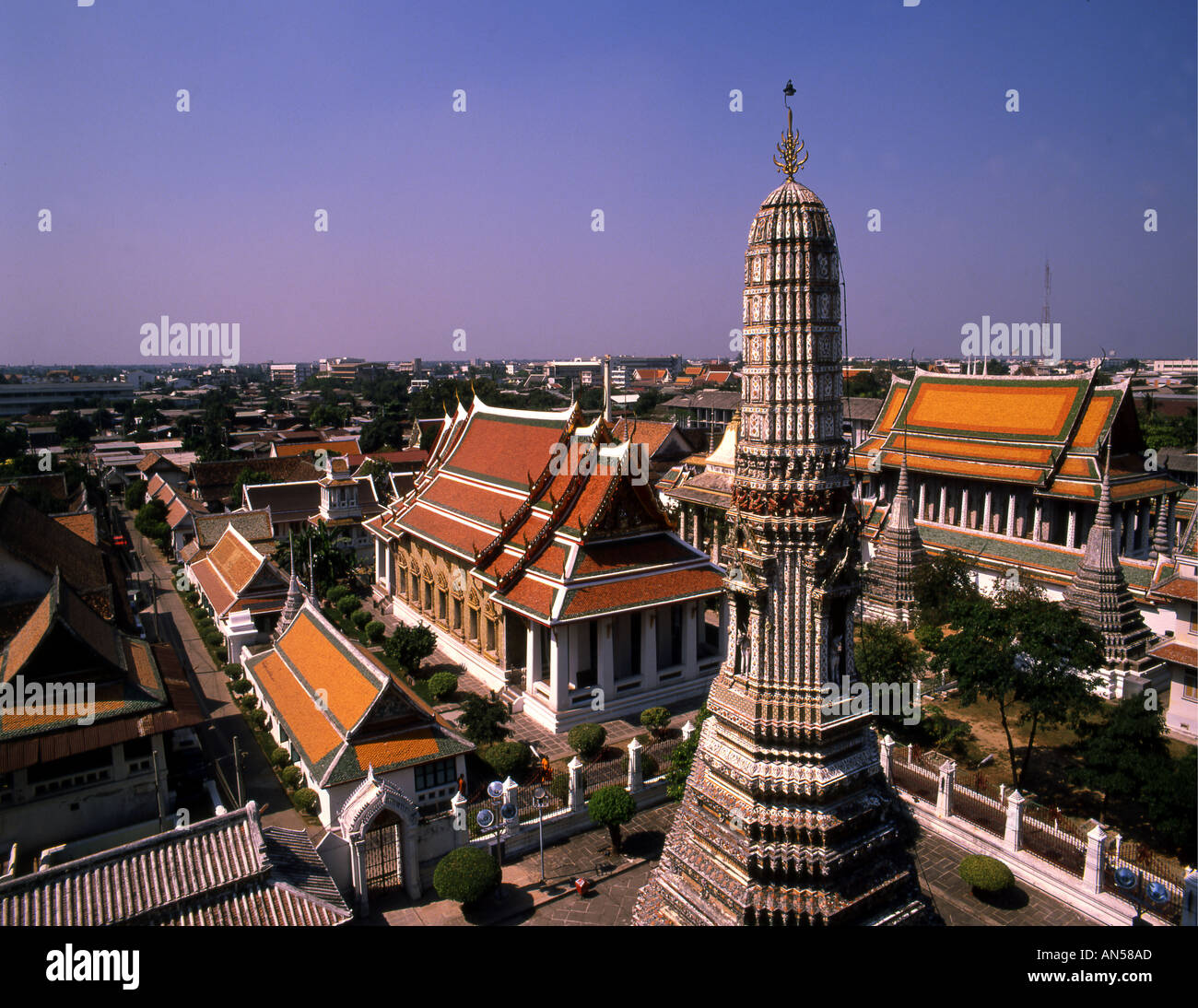 Aerial view wat arun temple hi-res stock photography and images - Alamy