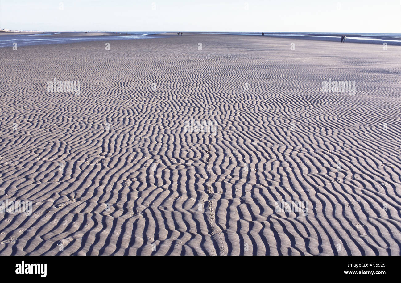 Tidal Marks on Sand at Beach Stock Photo - Alamy