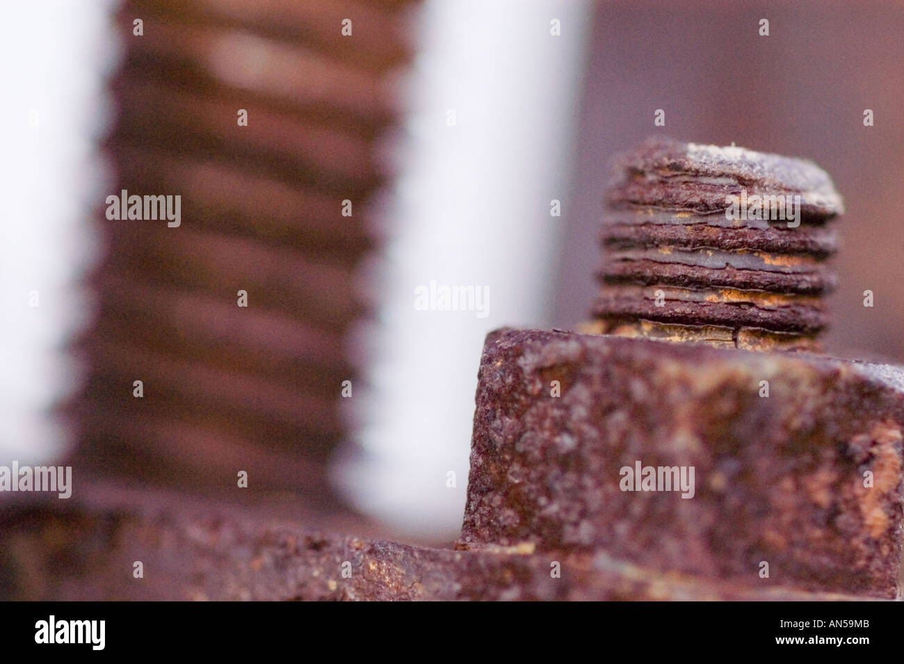 rusty bolt and screw near seaside Stock Photo - Alamy