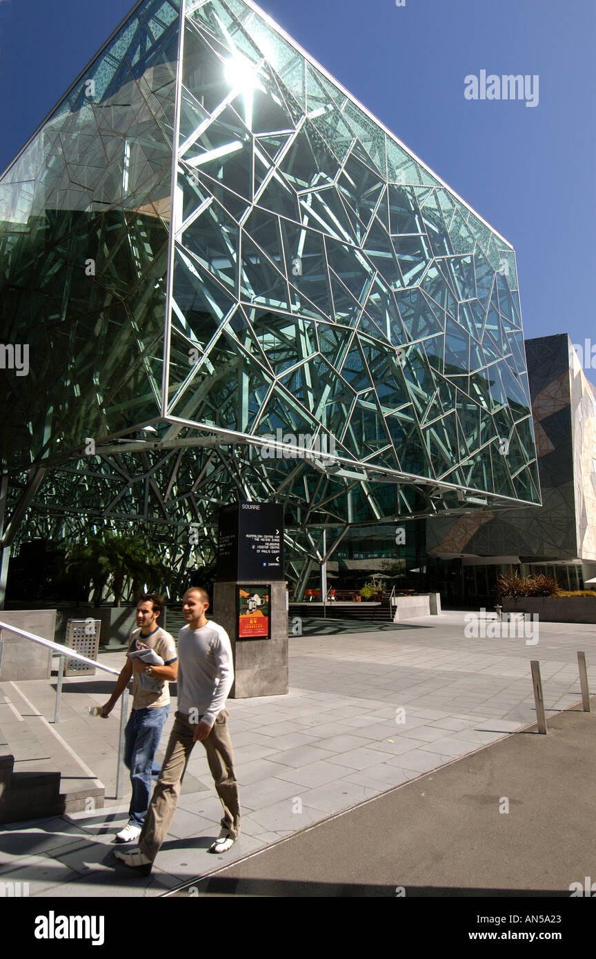 Federation Square in Melbourne Australia Stock Photo - Alamy