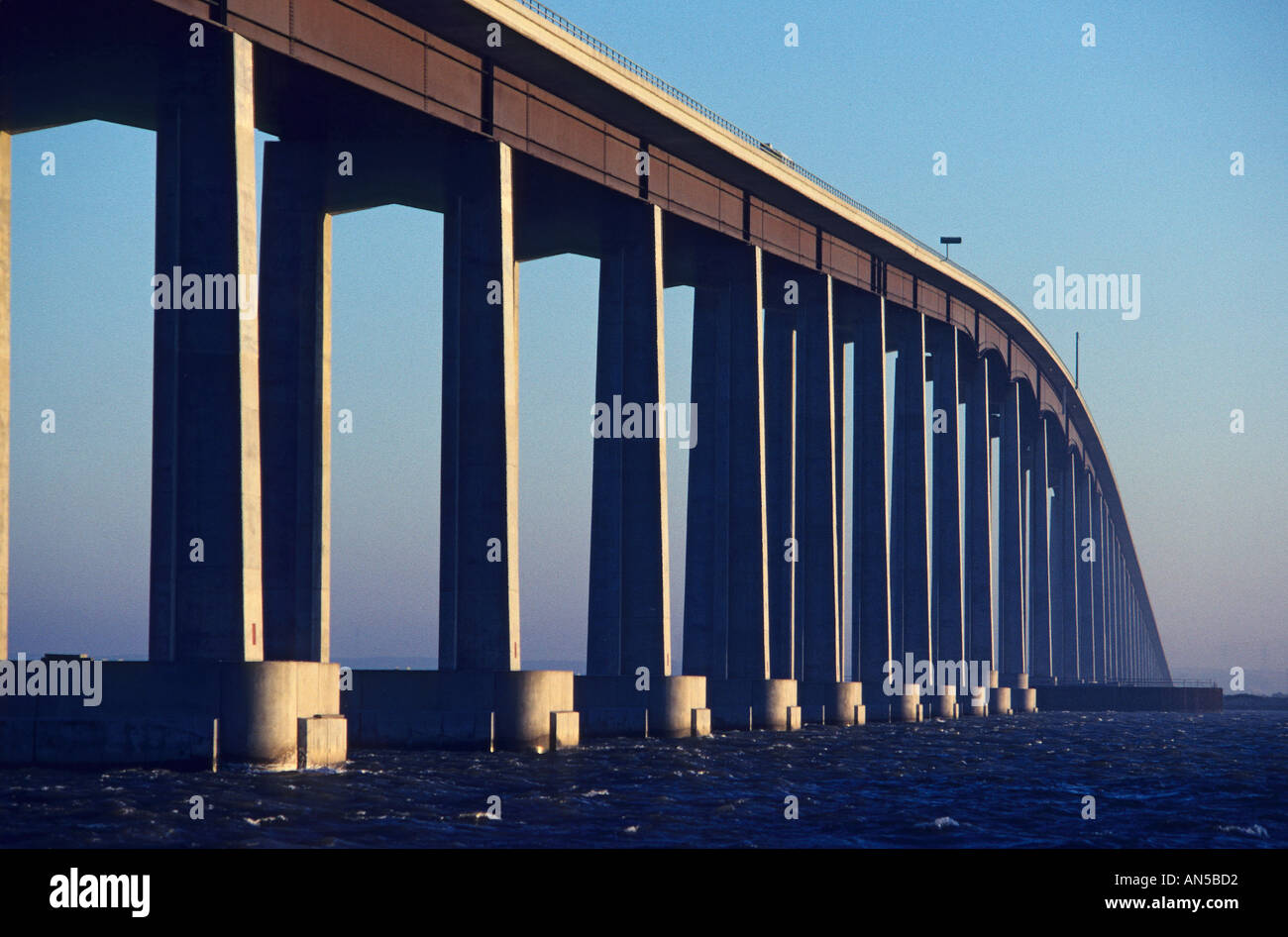 California Antioch Bridge over San Joaquin River Stock Photo - Alamy