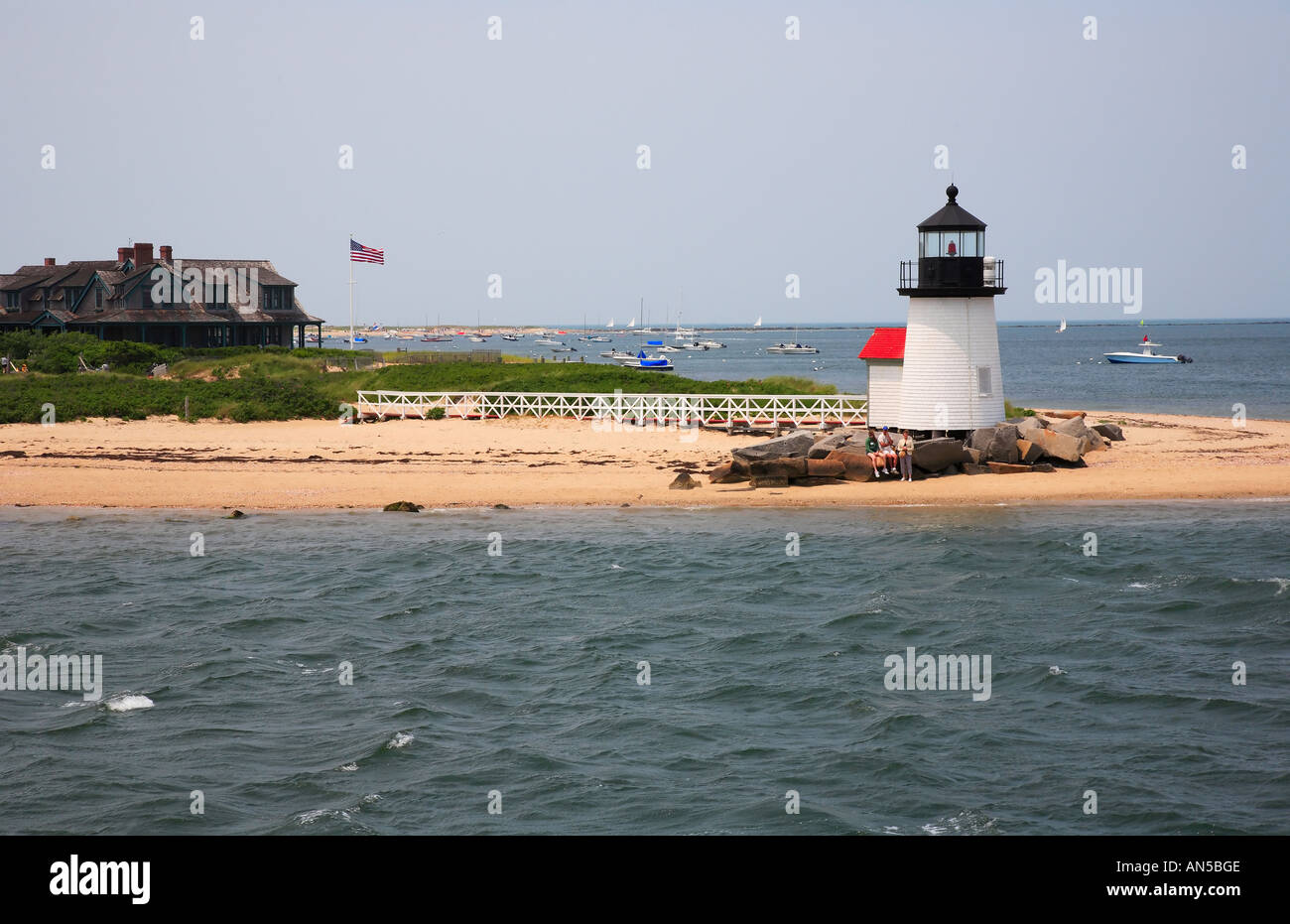 Brant Point lighthouse, Nantucket Massachusetts Stock Photo - Alamy