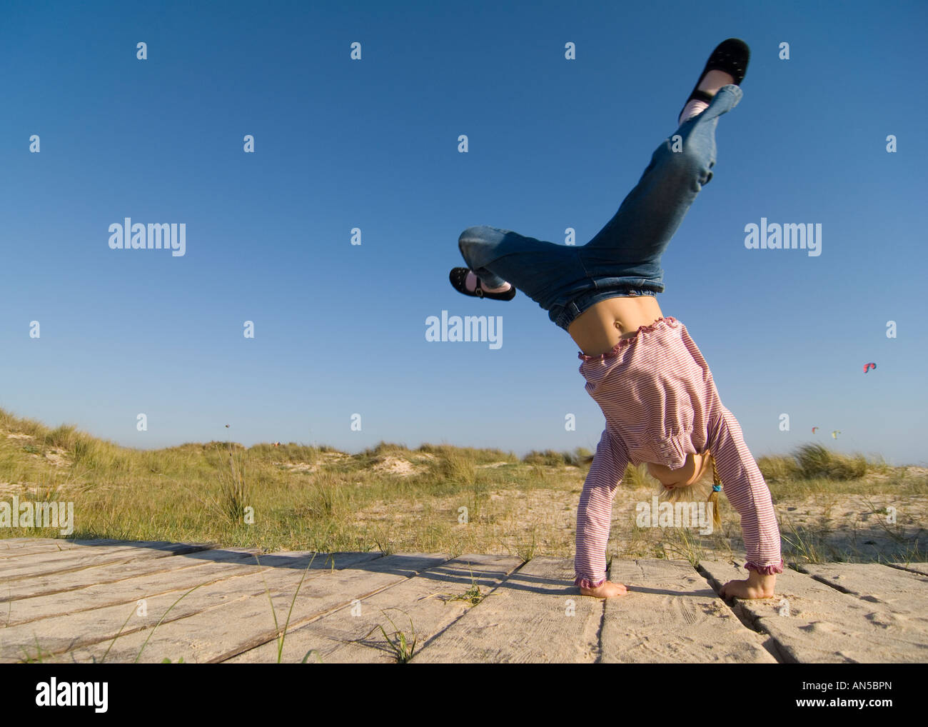 girl up side down Stock Photo - Alamy